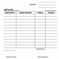 Review Nota Kwitansi Invoice Faktur Bon Kosong - Cap Toko&Lunas | Tokopedia