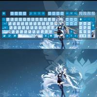 Review Keycaps 128 Set Cherry PBT Genshin Impact Eula Japanese ...