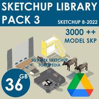 Review Sketchup Model Library Pack 03- Sketchup 8-2021 - GDrive | Tokopedia