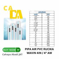 Jual Pipa Wavin 4 Inch Terbaik - Harga Murah November 2024 & Cicil 0%