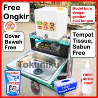 Review Wastafel Bak Cuci Tangan Portable Tempat Cuci Piring Drum Tong ...