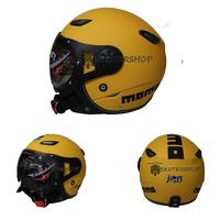 Review Helm Retro Bogo JPN Momo Klasik Kaca pilot Warna Kuning Doff ...