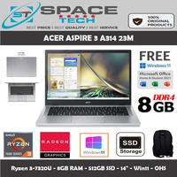 Review ACER ASPIRE 3 A314 23M RYZEN 3-7320U 8GB 512GB SSD 14" WIN11 OHS ...