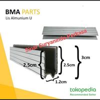 Jual Lis U Aluminium Terlengkap - Harga Murah Oktober 2023 & Cicil 0%