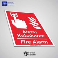 Review Safety Sign Rambu K3 PVC ISO Alarm Kebakaran Fire Alarm - S ...