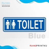 Review Stiker Rambu Toilet 30x10CM Toilet Sign Sticker - Blue | Tokopedia
