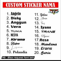 Jual Sticker Nama Cutting Murah & Terbaik - Harga Terbaru Maret 2024