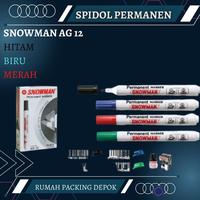 Jual Spidol Snowman Permanent Ag 12 Terlengkap - Harga Grosir & Murah ...