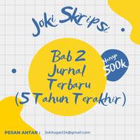 Jual Joki Skripsi Murah - Harga Terbaru 2024