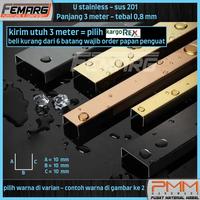 Jual Plat Stainless Gold Terlengkap - Harga Murah Maret 2025 & Cicil 0%