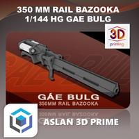 Review 350 MM RAIL BAZOOKA GUNDAM HG 1/144 GAE BULG Custom Color 3D ...