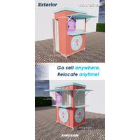 Review Booth Container - Kontainer Jualan Gerobak Kios Stand Semi Box ...