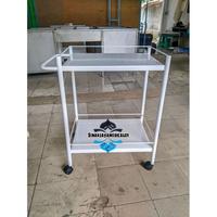 Review Trolly instrumen 2 rak besi / Trolly instrumen besi / Trolly ...