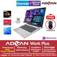 Review Advan Work Plus Ryzen 5 6600H 512GB SSD 16GB IPS Win11 | Tokopedia