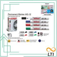 Review Snowman Permanent Marker AG-12 / LUSIN | Tokopedia