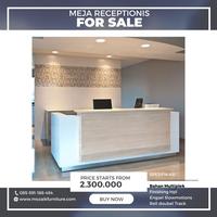 Jual Meja Receptionist Terbaik - Harga Murah Juni 2024 & Cicil 0%