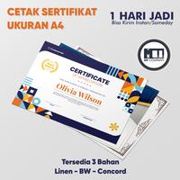 Jual Cetak Sertifikat Terbaik & Terbaru Maret 2025 - Harga Murah