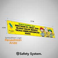 Review SPANDUK Banner Tema Bulan K3 Nasional Keputusan Menaker Varian 2 ...