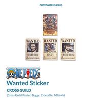 Review Stiker Sticker One Piece Wanted Bounty Poster Murah Banyak ...