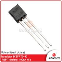 Review Transistor BC557 TO-92 BC557B PNP Transistor BC 557 B DIP TO92 | Tokopedia