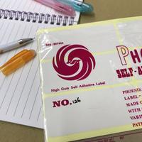 Review Label harga / stiker nama kartu undangan / label nama Phoenix ...