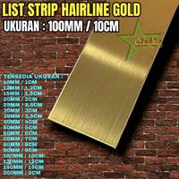 Jual Plat Stainless Gold Terlengkap - Harga Murah Januari 2025 & Cicil 0%