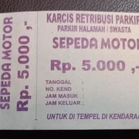 Jual Karcis Parkir Motor Terlengkap - Harga Murah Juni 2024 & Cicil 0%