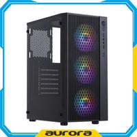 Review Raptor Sentinel Tempered Glass Free 3 Fan RGB Casing ATX Gaming ...