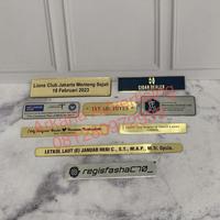 Jual Name Plate Terbaik - Harga Murah November 2024 & Cicil 0%