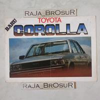 Review Poster brosur katalog leaflet jadul lawas Toyota Corolla DX KE70 ...