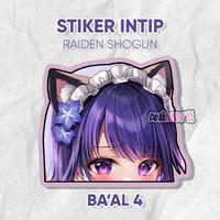 Review Stiker Intip Raiden Shogun Baal Genshin Impact Sticker ...