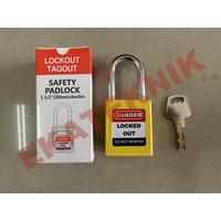 Review Loto Safety Padlock Lockout Tagout Pad Lock 38mm Gembok - Kuning ...