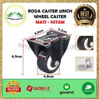 Review Roda Kastor 2 Inch Hitam,Orange TEBAL + REM/HIDUP/MATI Etalase ...