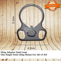 Review Sling Adapter Rifle Dual Loop Single Point Sling Mount For AR-15 M4 | Tokopedia