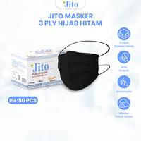 Jual Masker Medis Hitam 3 Ply 50 Pcs Murah - Harga Terbaru 2024