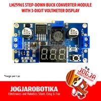 Review LM2596 Adjustable DC Step Down with Display Voltmeter Seven Segment | Tokopedia