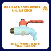 Review Kran PVC JUMBO drat KUNINGAN - KRAN AIR PVC BODY BESAR 1/2 & 3/4 ...