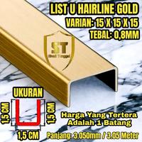 Jual List U Stainless Terlengkap - Harga Murah Mei 2024 & Cicil 0%