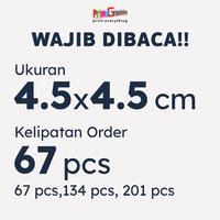 Review Cetak Stiker Gold Bulat Custom Desain Template - 4,5 cm x 4,5 cm ...