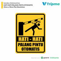 Review Rambu - rambu Lalu Lintas Hati-hati Palang Otomatis | Tokopedia