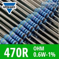 Review Resistor 470R Ohm 0.6W 1% Vishay MRS25 Metal Film Size 1/4W ...