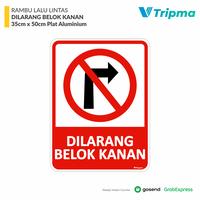 Review Rambu - rambu Lalu Lintas Dilarang Belok Kanan | Tokopedia