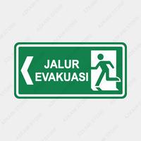 Review Rambu Sign Jalur Evakuasi 40cm x 20cm Rambu K3 Plat Alumunium ...