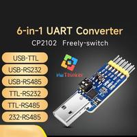 Review CONVERTER USB SERIAL UART TTL 5V RS232 RS485 6 IN ONE CP2102 ...