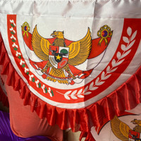 Review bendera panggung backdrop bendera merah putih panjang garuda ...