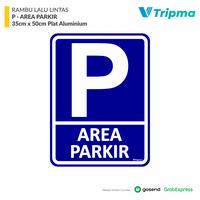Review Rambu Area Parkir 35cm x 50cm Plat Alumunium | Tokopedia
