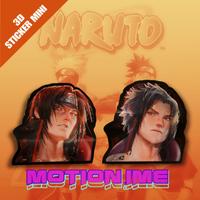 Review 3D Sticker Mini Naruto Lenticular - sasuke v2 | Tokopedia