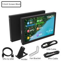 Review Turing Smart Secondary Screen IPS Display USB Type C CPU GPU ...