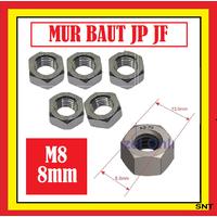 Review MUR BAUT BAUD M3 M4 M5 M6 M8 PUTIH GALVANIS - M8 | Tokopedia