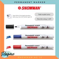 Jual Spidol Snowman Permanent Ag 12 Terlengkap - Harga Grosir & Murah ...